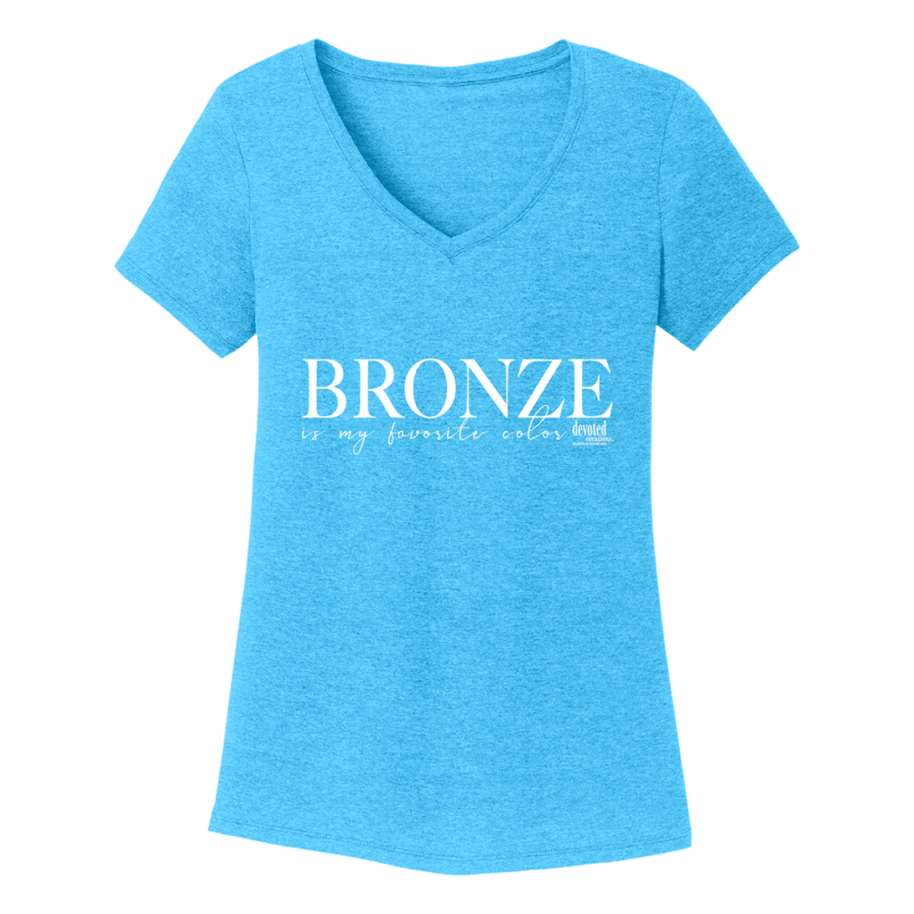 Dc Bronze Is My Favorite Color V Neck Tshirt Devoted Creations Store